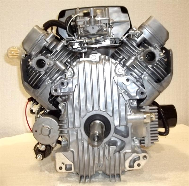 Kawasaki Vertical 25 HP V-Twin OHV Engine ES 13amp 1-1/8" x 3-5/32" #F