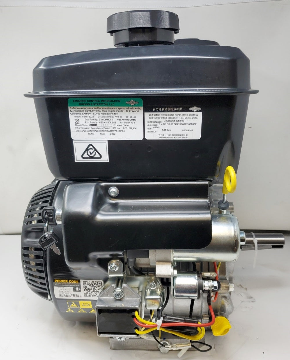 Briggs & Stratton 14hp Vanguard Engine 408cc Electric Start 1"x 3-31/6