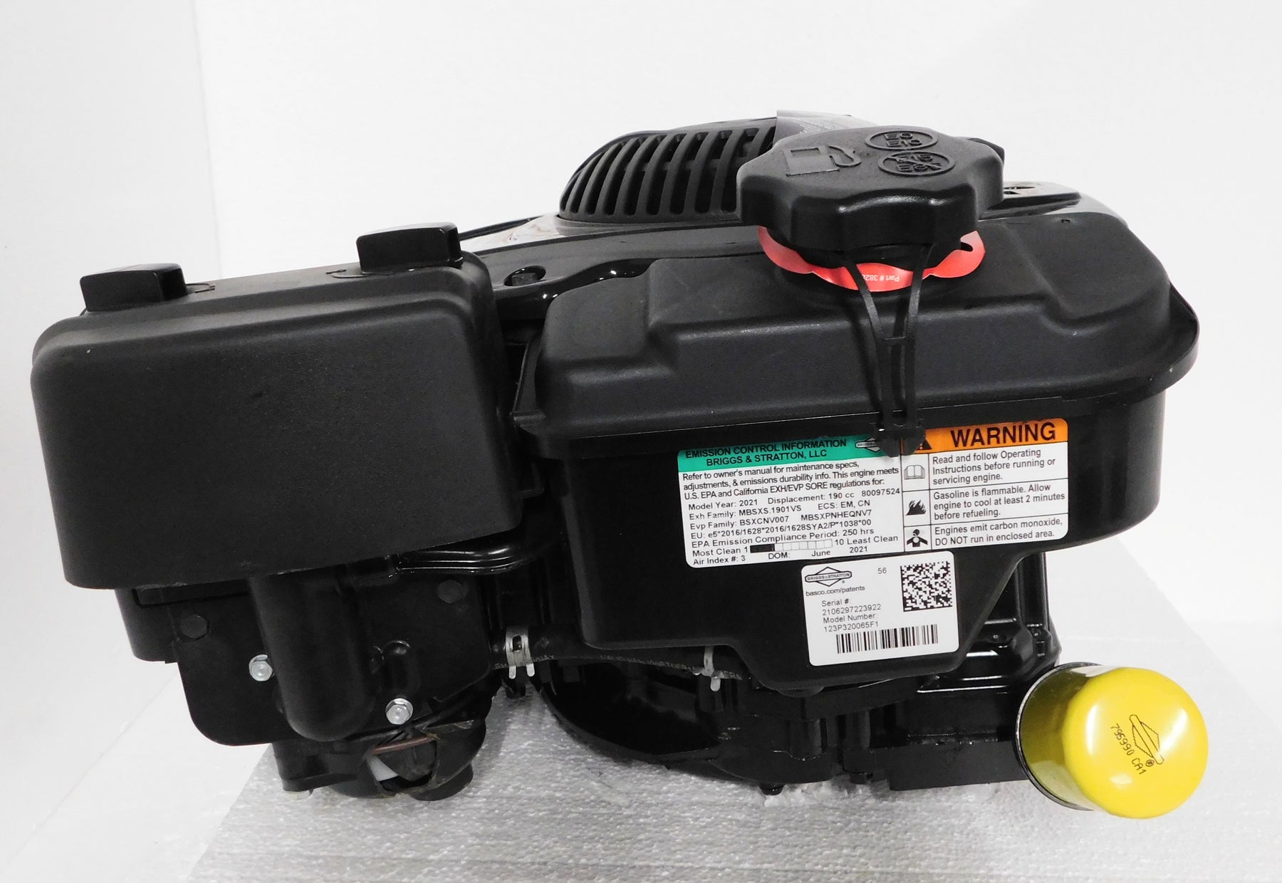 Briggs & Stratton 8.5 TP Professional Series Engine 25mm x 3-5/32" Ver